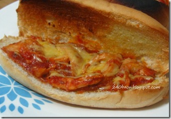 Quick Melt Cheese and Chicken Hoagies